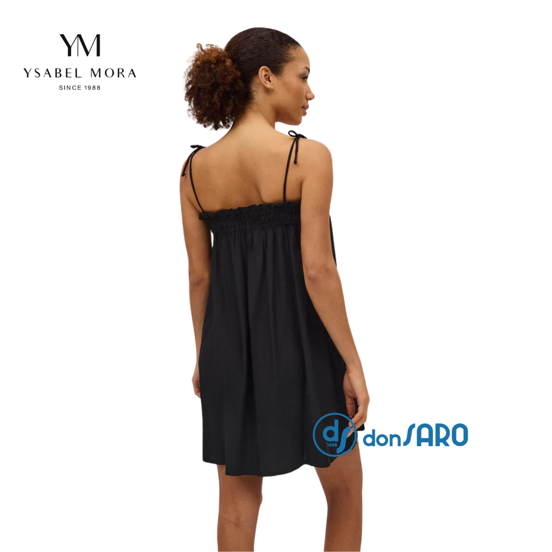 Abito donna con spalline annodate viscosa, Ysabel Mora 86158 – Donsaro