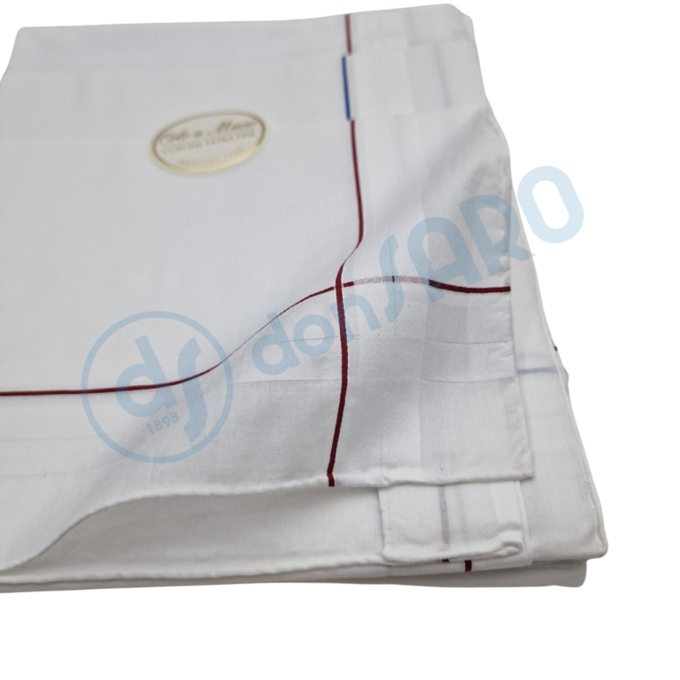 Fazzoletto uomo Sangallo cotone extra fine 49x49 orlo a mano Colombo ...